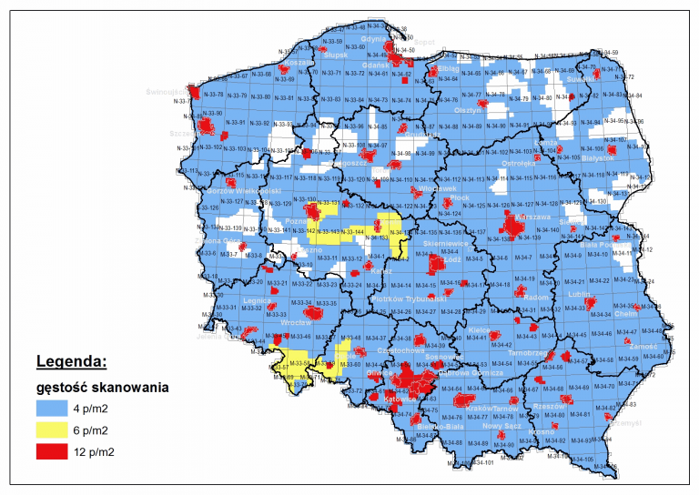 Określanie gęstości pokrycia punktami w plikach LAS (LIDAR) za pomocą ...